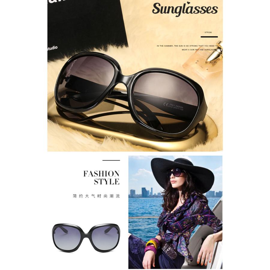 偏光 サングラス UVカット UV400 メガネ 女性 激安 レディース Sunglass 大きい ビッグフレーム : ユニコ - 通販 - Yahoo!ショッピング
