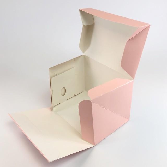 A70520 CP105 ピンク 3.5×5（400枚）105×150×105mm 保冷剤スペース付 ケーキ箱 パッケージ中澤 : 包装資材 ...