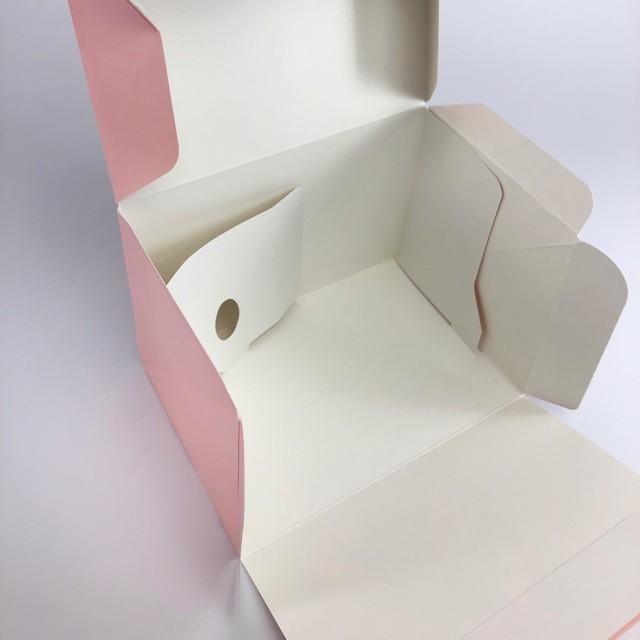 A70520 CP105 ピンク 3.5×5（400枚）105×150×105mm 保冷剤スペース付 ケーキ箱 パッケージ中澤 : 包装資材 ...