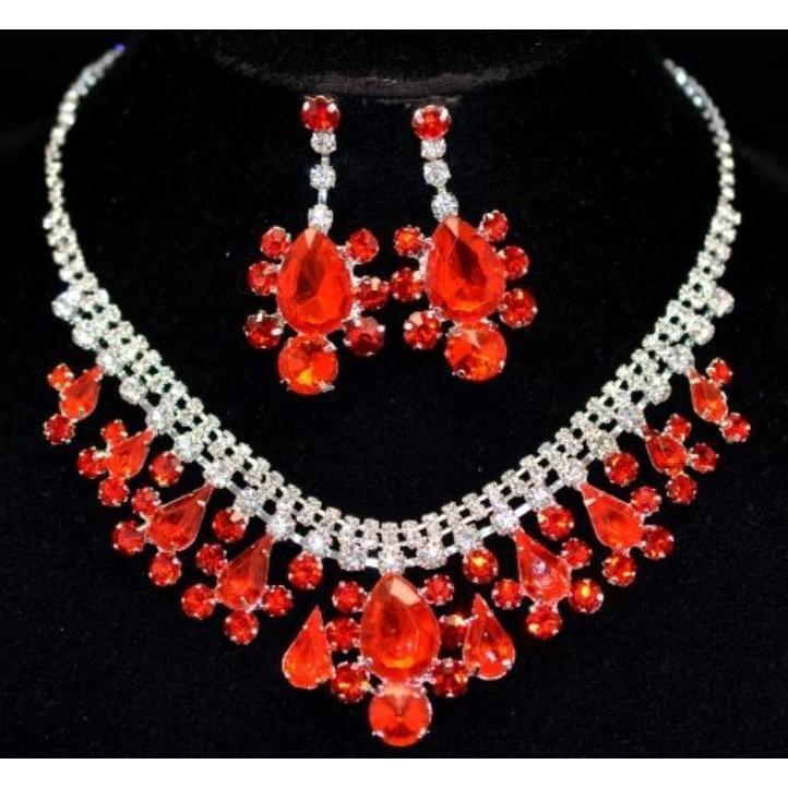 ネックレス ピアス セット 結婚式 パーティ（大振りストーン） : bhytr5 : アイアンドラブ - 通販 - Yahoo!ショッピング