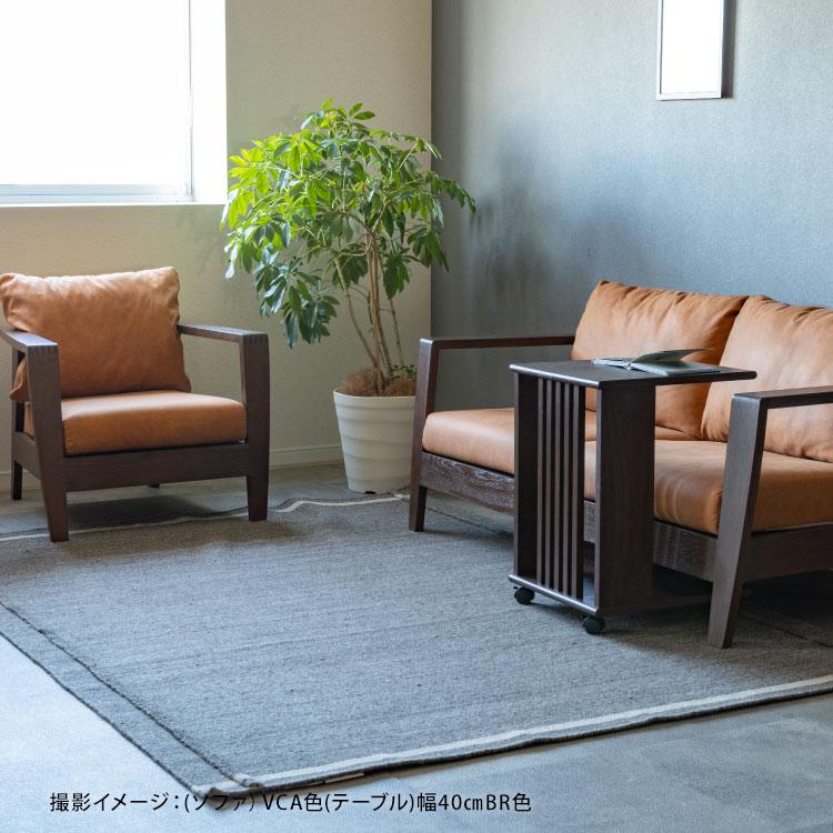 レガシー IC-071(BR) IC-072(NA) ワゴン サイドテーブル キャスター 木製 無垢材 木目 ブラウン テーブル 天然木 ナイトテーブル ウレタン塗装 デザイナーズ :i039 ...