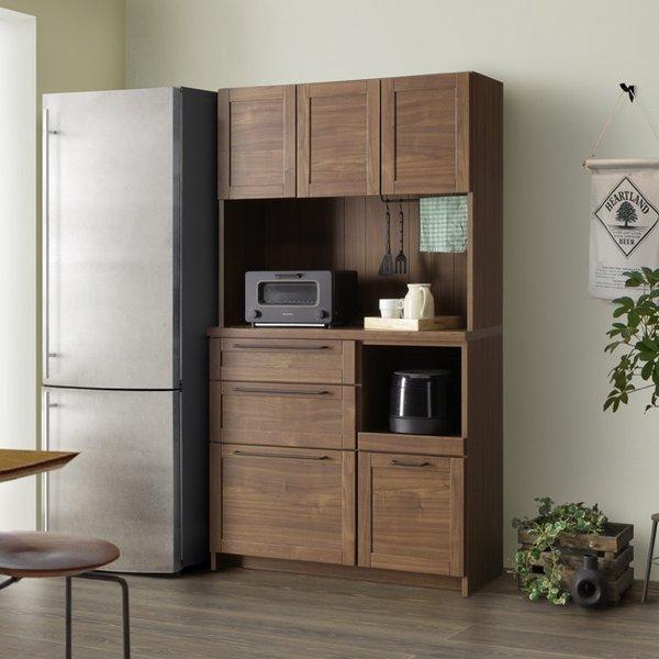 ジュリー / JL 120 KB キッチンボード 120 オープンボード 食器棚 レンジ台 キッチン収納 完成品 コンセント付き 電子レンジ台 幅 120 cm レンジボード :sn0110 ...