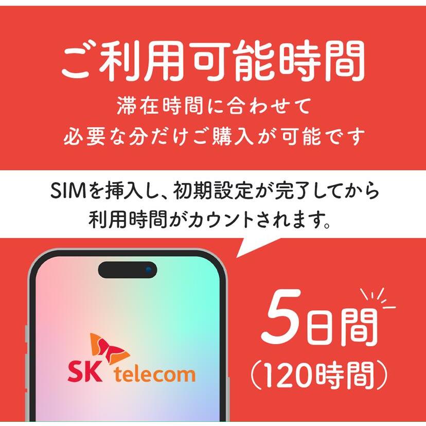韓国プリペイドeSIM 5日間 SKテレコム 韓国 esim 無制限 韓国旅行 即時利用 ORコード送信 快適 simカード 快適 sim card 送料無料 韓国SIM :k-esim-05 ...