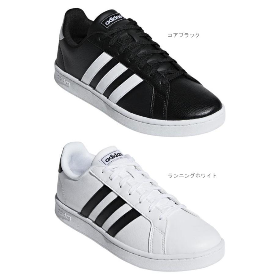adidas（アディダス） レディース スニーカー GRANDCOURT LEA U コート F36392 F36393 : 靴のIBC ...