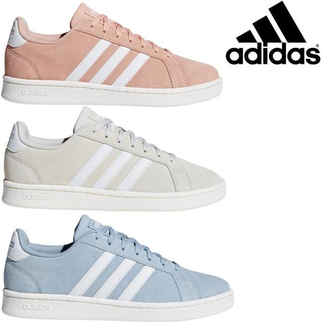 adidas（アディダス） レディース スニーカー GRANDCOURT SUE W レトロ F36497 F36498 F36499 : 靴 ...