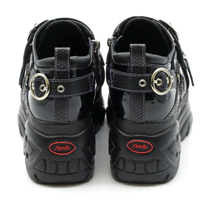 YOSUKE（ヨースケ） スニーカー レディース 厚底 ブラック 黒 厚底