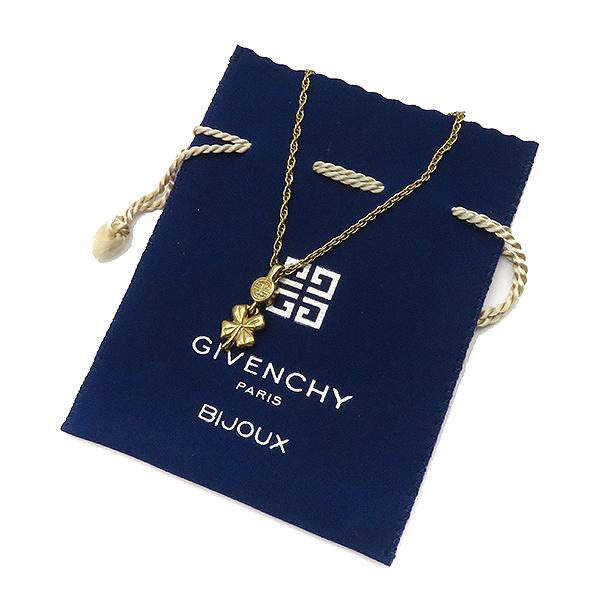 ジバンシィ GIVENCHY ネックレス クローバー ゴールド GP 中古 ジバンシィ GIVENCHY ネックレス クローバー ゴールド GP 中古