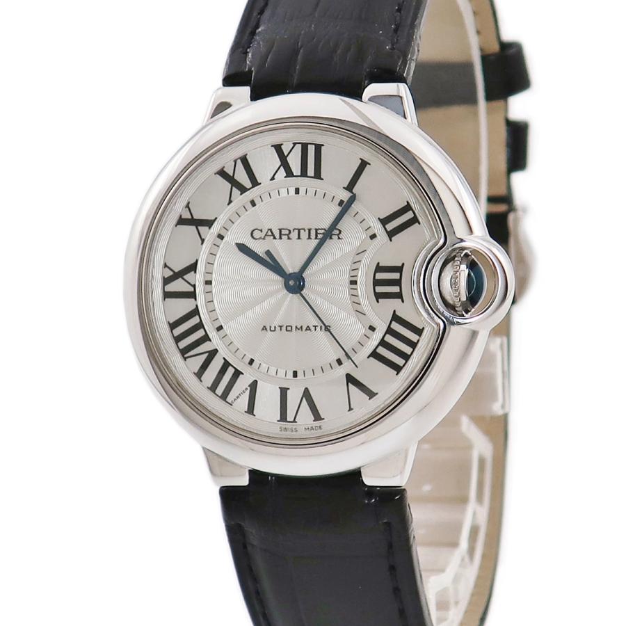BALLON BLEU DE CARTIER 【3年保証】 カルティエ バロンブルー MM W6900556 K18WG無垢 ローマン 青針 ...