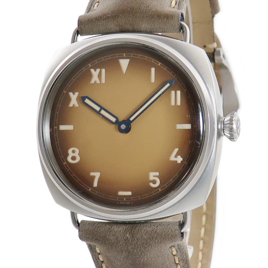 RADIOMIR 【3年保証】 パネライ ラジオミールカリフォルニア PAM00931 V番 茶 ローマン アラビア 復刻モデル 限定 手巻き ...