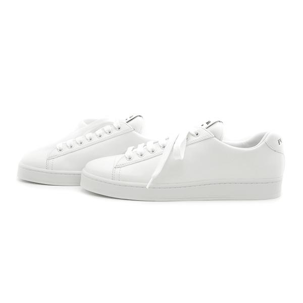 PRADA（プラダ） スニーカー ロゴ レザー ホワイト レザー 2EG400 #42 : HOUBIDOU 心斎橋店 - 通販 ...