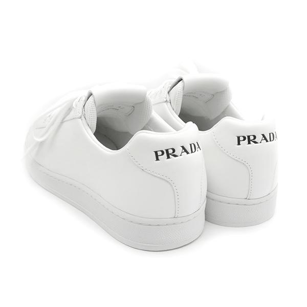 PRADA（プラダ） スニーカー ロゴ レザー ホワイト レザー 2EG400 #42 : HOUBIDOU 心斎橋店 - 通販 ...