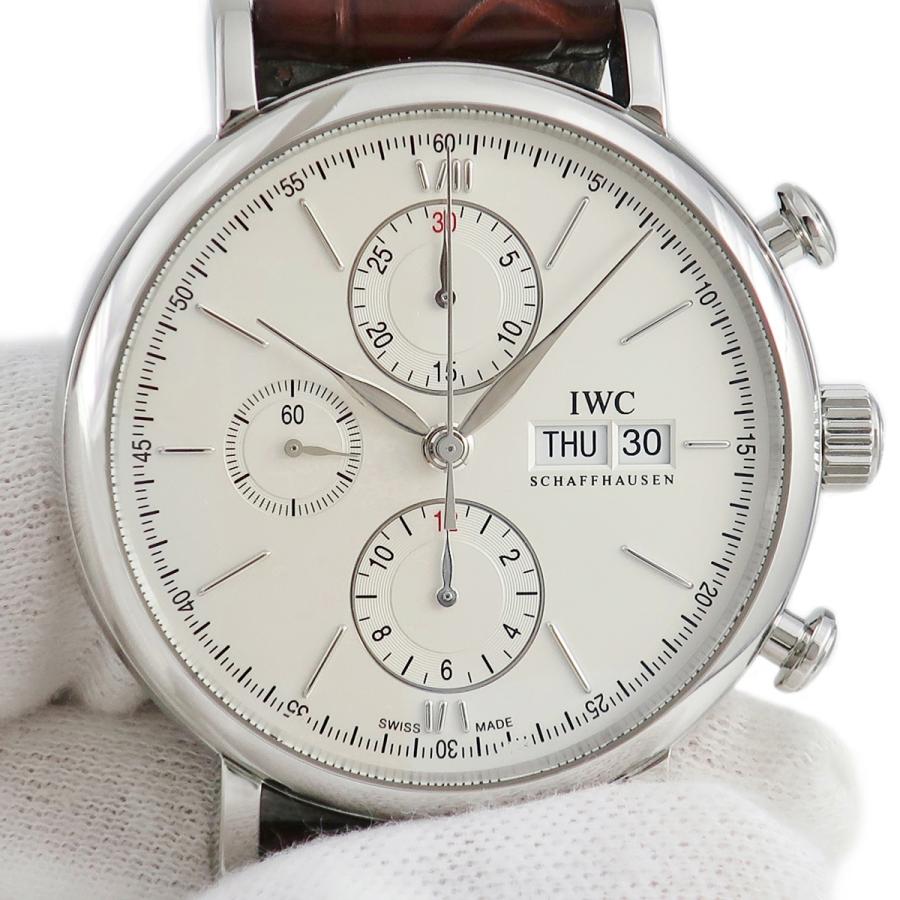 IWC SCHAFFHAUSEN 【3年保証】 ポートフィノ クロノグラフ IW391007 バー ローマン 自動巻き メンズ 腕時計 ...
