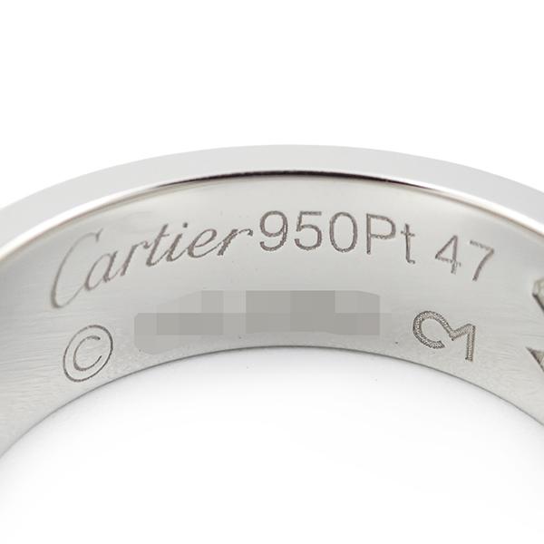 LOVE（Cartier） カルティエ リング 指輪 ラブ LOVE プラチナシルバー Pt950 platinum Cartier 47 : HOUBIDOU 心斎橋店 - 通販 ...
