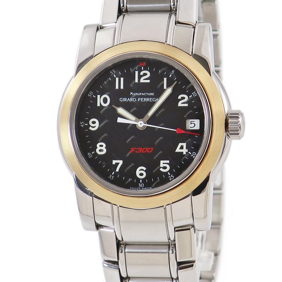 【3年保証】 ジラールペルゴ フェラーリ F300 80260.1.55.665 K18YG×SS コンビ 跳ね馬ロゴ 黒 アラビア 自動巻き メンズ 腕時計 :240500359032 ...