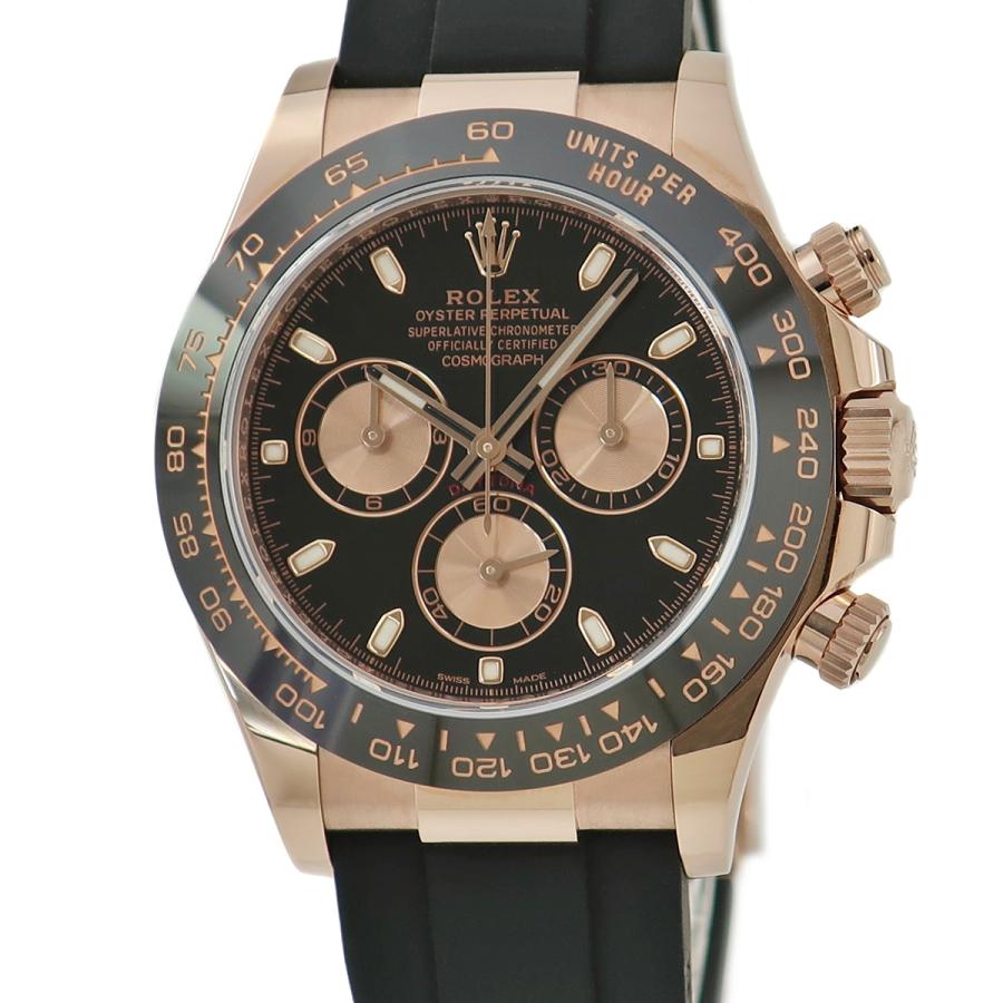 デイトナ（ROLEX） 【3年保証】 ロレックス コスモグラフ デイトナ 116515LN ランダム番 K18RG無垢 黒 ロゼピンク 自動 ...