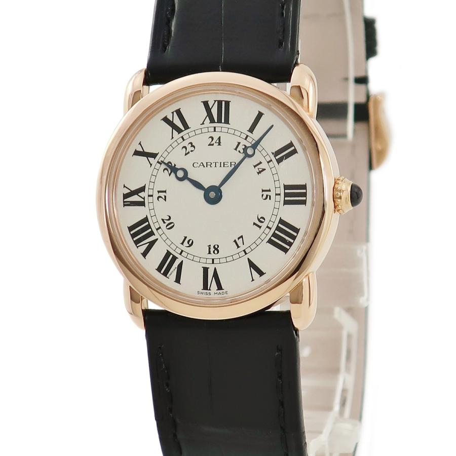 RONDE DE CARTIER 【3年保証】 カルティエ ロンド ルイ カルティエSM W6800151 K18PG無垢 アイボリー ...
