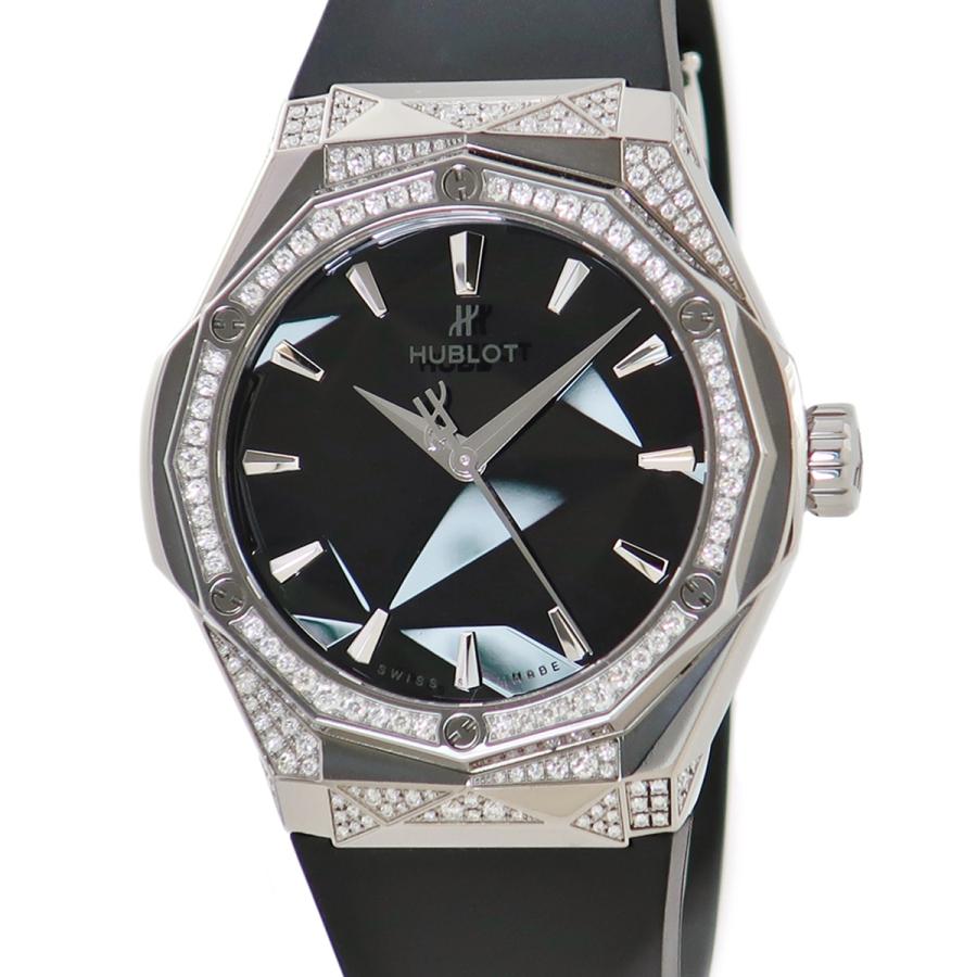 クラシックフュージョン 【3年保証】 ウブロ オーリンスキー 550.NS.1800.RX.1804.ORL19 純正ダイヤ 黒 コラボ 自動 ...