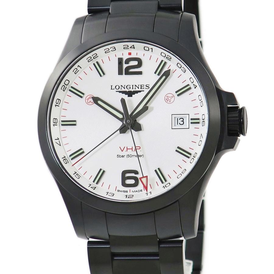 LONGINES（ロンジン） 【3年保証】 コンクエスト V.H.P. GMT L3.728.2.76.6 未使用 白 パーペチュアル ...