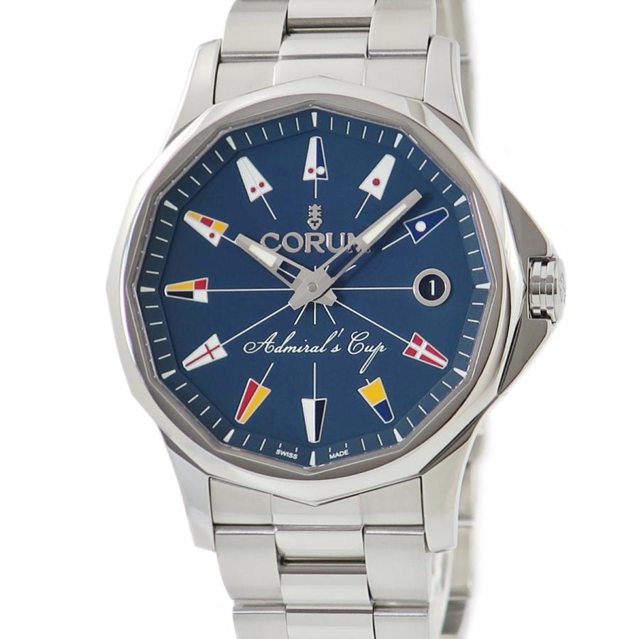 CORUM 【3年保証】 コルム アドミラルズカップ レジェンド38 日本限定 082.100.20/V200 AA90 青 12角形 信号旗 ...