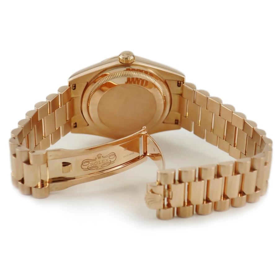 デイデイト 【3年保証】 ロレックス 36 118235A K番 K18PG無垢 純正10Pダイヤ 彫コン プレジデントブレス 自動巻き メンズ 腕時計 : HOUBIDOU 心斎橋店 ...