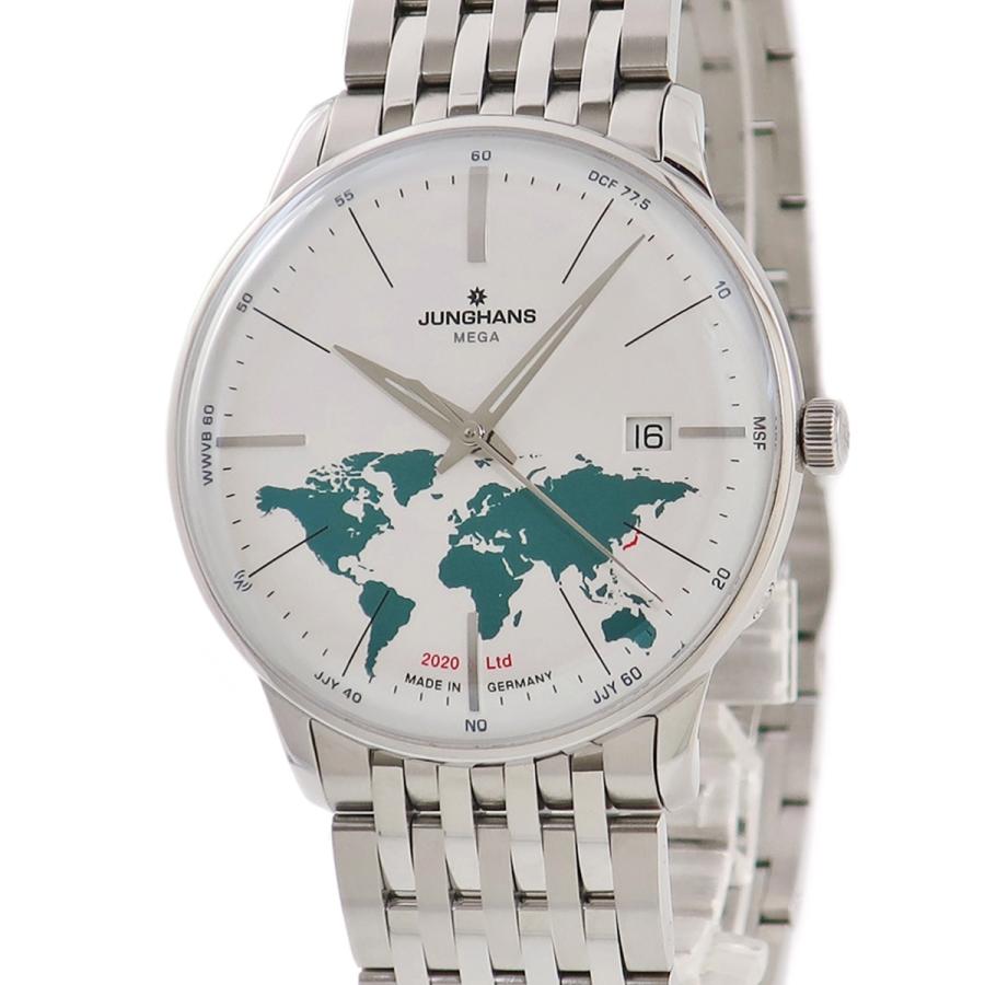 【3年保証】 ユンハンス マイスター メガ ジャパンリミテッド 058.4803.75 電波時計 世界地図 日本限定 クオーツ メンズ 腕時計 ...