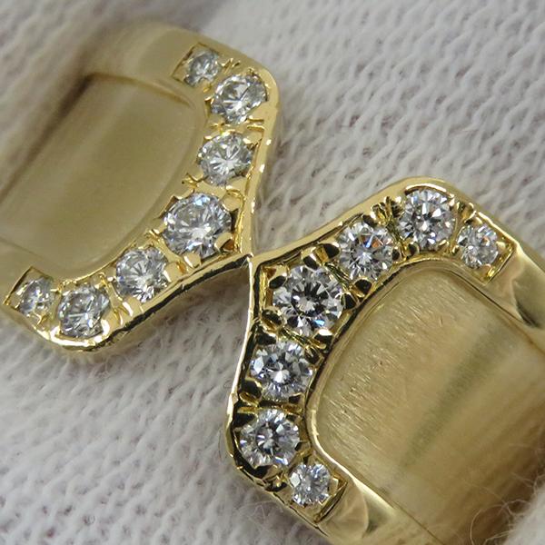 Cartier カルティエ リング 指輪 2C ドゥーブル LM イエローゴールド K18YG ダイヤモンド C2 18K 750 ＃53 ...