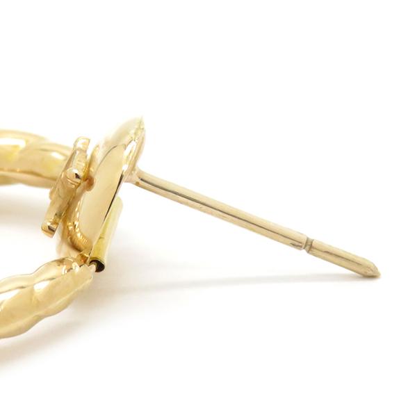 CELINE セリーヌ ピアス トリオンフ ロゴ フープピアス イエローゴールド K18YG 18K 750 ※キャッチ欠品 : HOUBIDOU 心斎橋店 - 通販 - Yahoo!ショッピング