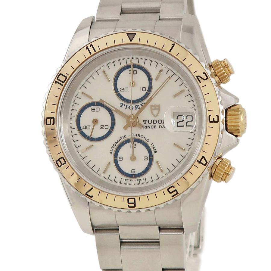 TUDOR 【3年保証】 チュードル タイガー プリンス デイト クロノタイム 79273 B番 K18YG×SS 盾ロゴ チューダー 自動 ...