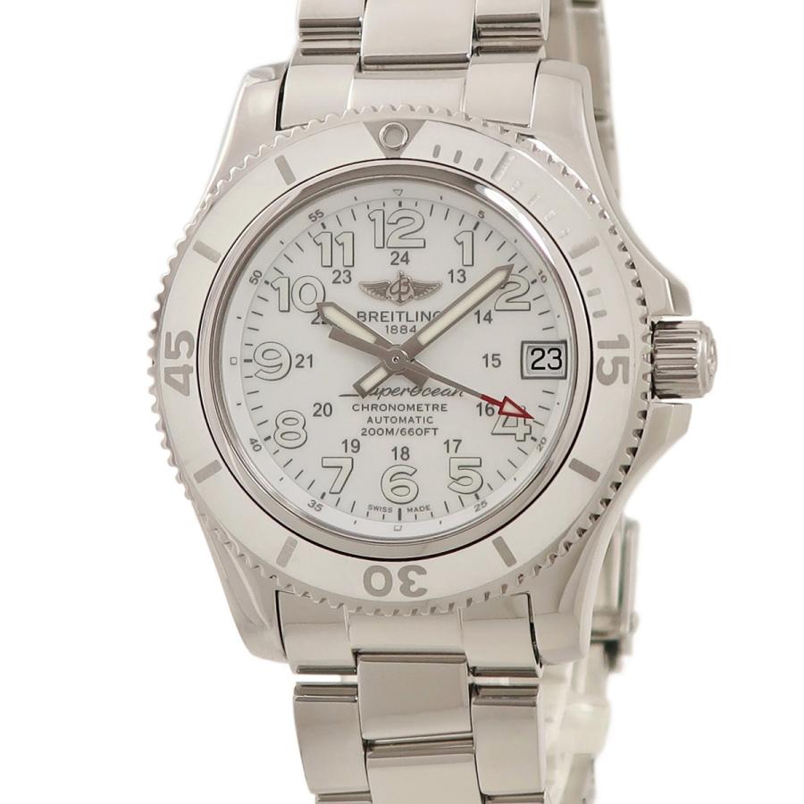 ブライトリング（BREITLING） 【3年保証】 スーパーオーシャン 2 36mm A17312 A17312D2/A775 白 アラビア ...