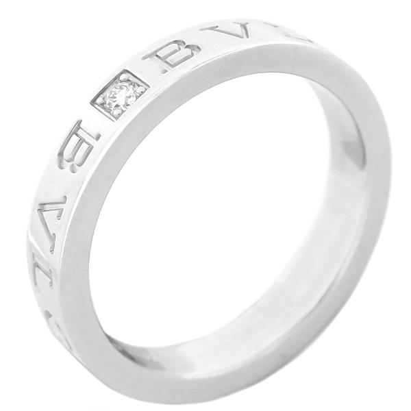 ブルガリ・ブルガリ ブルガリ リング 指輪 ホワイトゴールド K18WG ダイヤモンド 339992 Au750 750 18金 1Pダイヤ ...