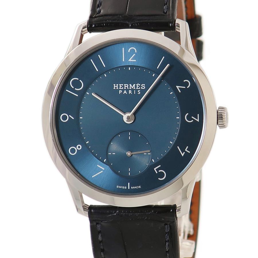 HERMES 【3年保証】 エルメス スリム ドゥ GM CA2.810 青 アラビア スモセコ 自動巻き メンズ 腕時計 : HOUBIDOU 心斎橋店 - 通販 - Yahoo!ショッピング