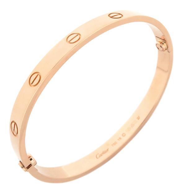 LOVE（Cartier） カルティエ ブレスレット LOVE ラブブレス K18PG ゴールド #18 750 18K 18金 バングル B6067418 中古 : HOUBIDOU 心斎橋 ...