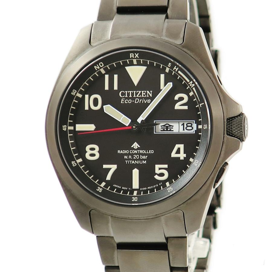 CITIZEN 【3年保証】 シチズン プロマスター ランド LAND AT6085-50E 黒DLC加工 エコドライブ 電波時計 デイデイト ...