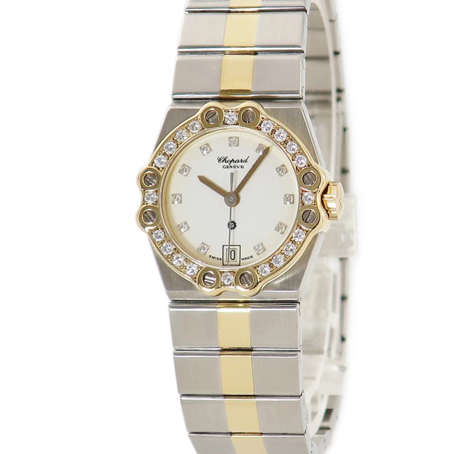 Chopard（ショパール） 【3年保証】 サンモリッツ 25/8024-11 K18YG×SS コンビ 純正ダイヤ 白 ビス クオーツ レディース 腕時計 : HOUBIDOU 心斎橋店 ...