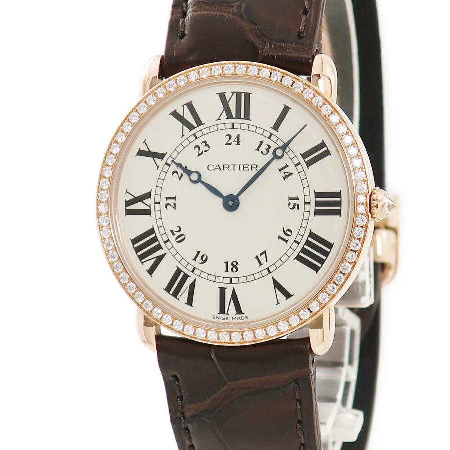 RONDE DE CARTIER 【3年保証】 カルティエ ロンド ルイ LM WR000651 K18PG無垢 純正ダイヤ アイボリー ...