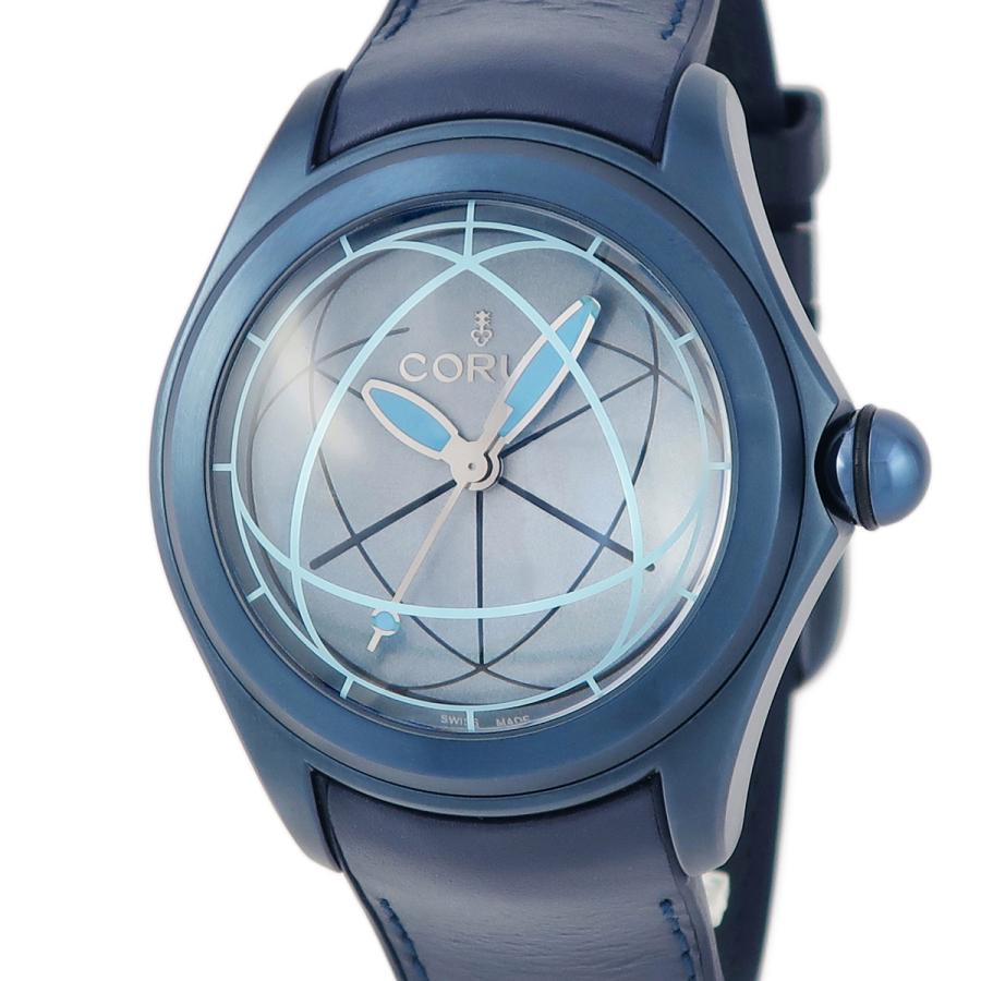 CORUM 【3年保証】 コルム バブル オプティカルアート リミテッド 082.312.98/0063 青 限定 自動巻き メンズ 腕時計 ...