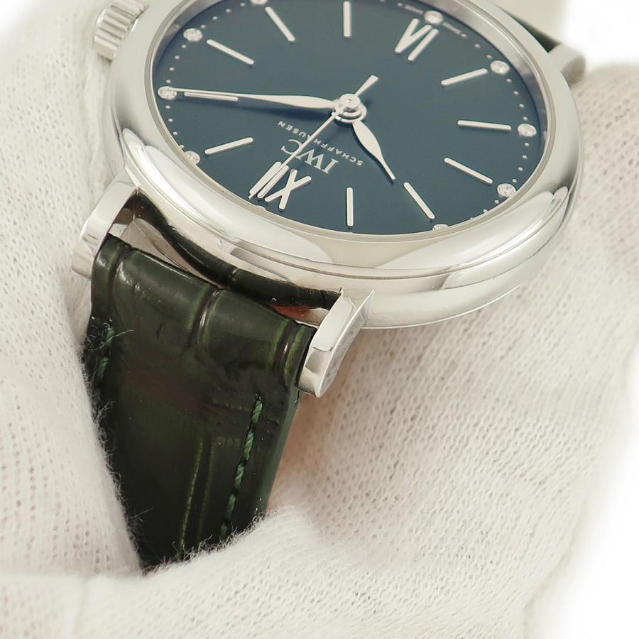 IWC SCHAFFHAUSEN 【3年保証】 ポートフィノ オートマティック 34 IW357405 純正ダイヤ 緑 グリーン バー ...