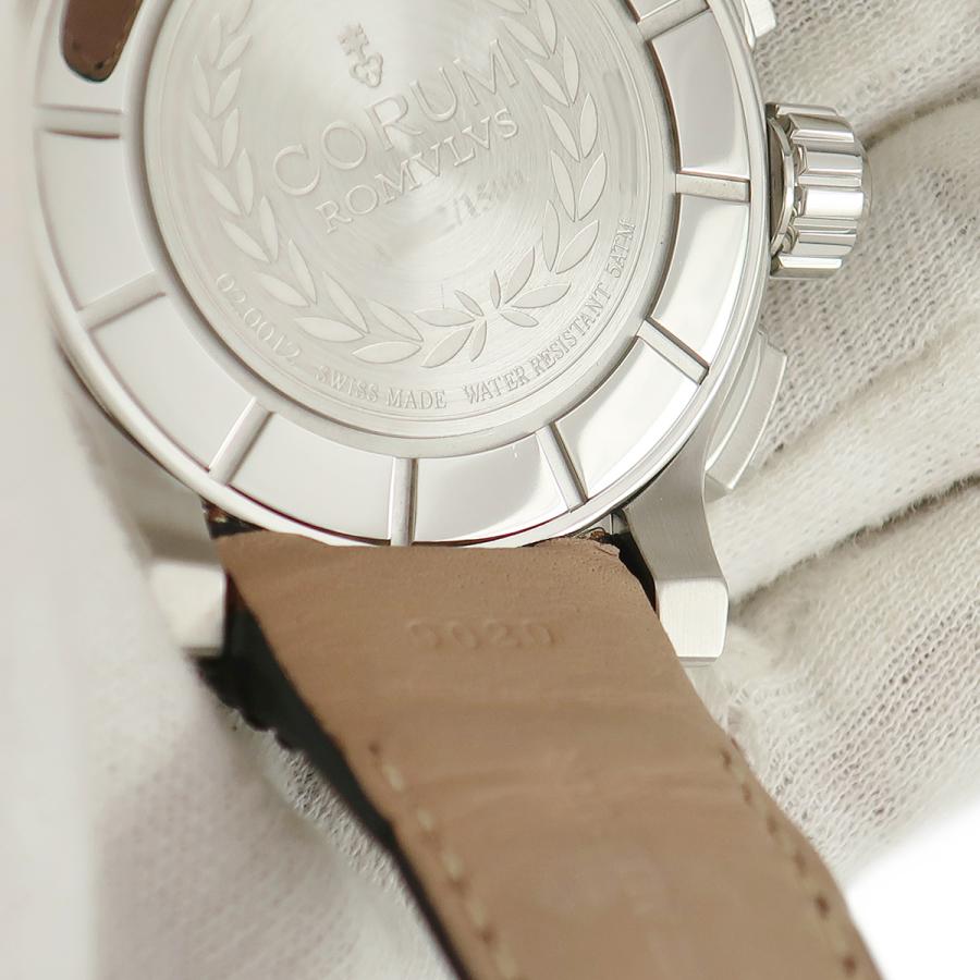 CORUM 【3年保証】 コルム ロムルス クロノグラフ 984.715.20/0F01 デイト ホワイト 自動巻き メンズ 腕時計 ...