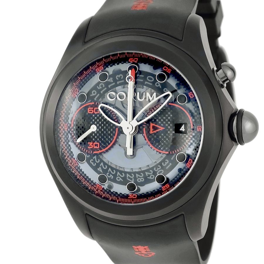 CORUM 【3年保証】 コルム ビッグバブル 52 チェントロリミテッド 961.201.95/0371 CT01 黒PVD加工 ドーム型 ...