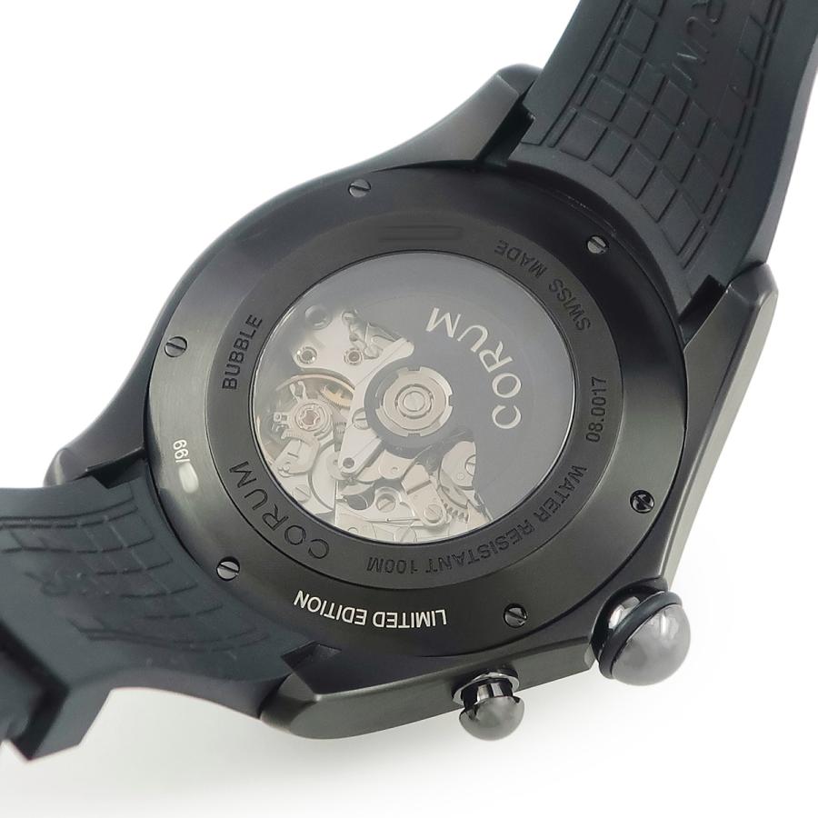 CORUM 【3年保証】 コルム ビッグバブル 52 チェントロリミテッド 961.201.95/0371 CT01 黒PVD加工 ドーム型 ...