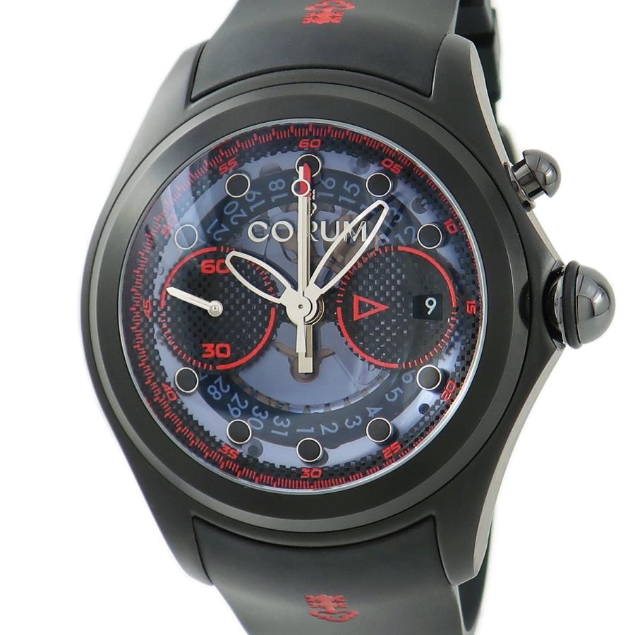 CORUM 【3年保証】 コルム ビッグバブル 52 チェントロリミテッド 961.201.95/0371 CT01 黒PVD加工 ドーム型 ...
