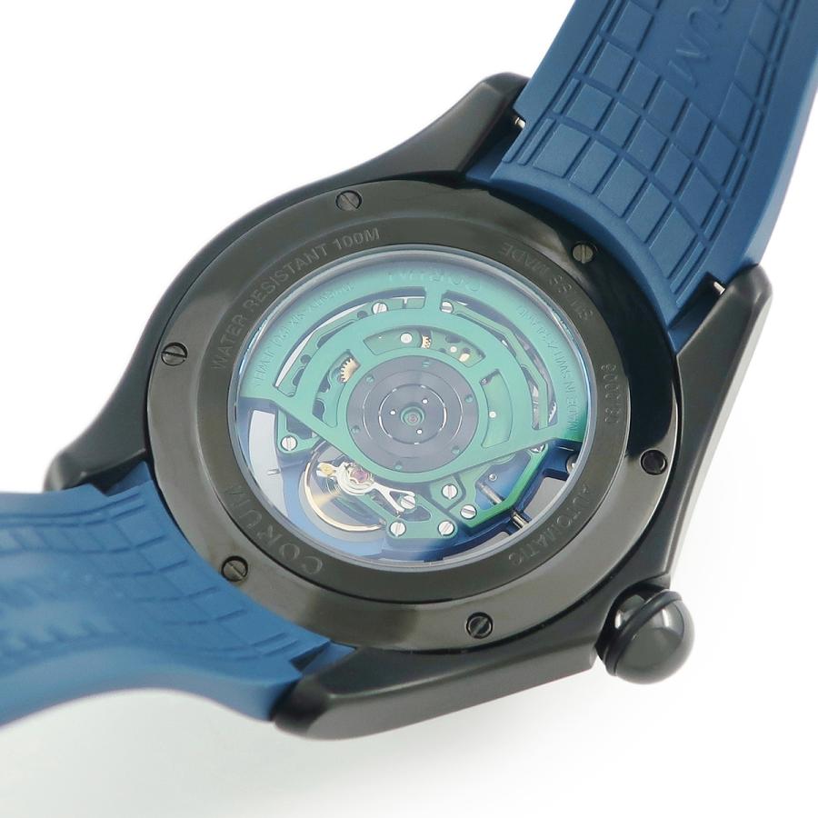 CORUM 【3年保証】 コルム バブル 47 スケルトン ウォッチ 082.400.983/0373 SQ14 新品同様品 黒PVD加工 ...