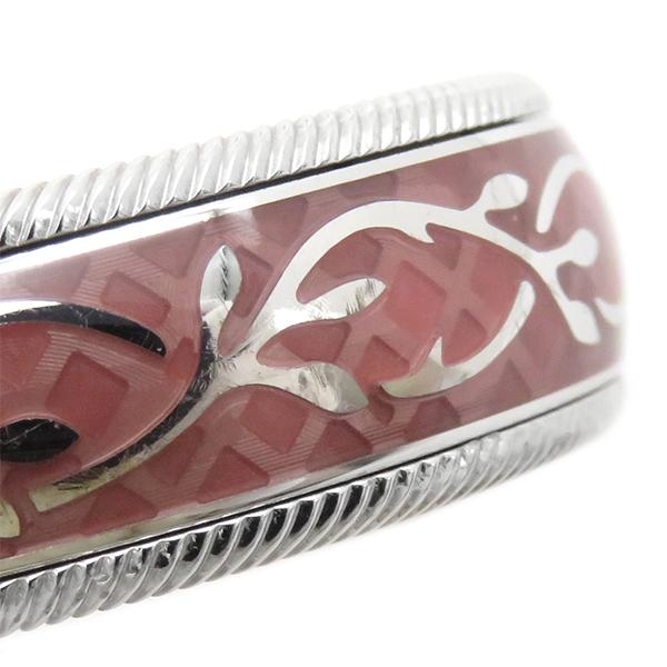 ミキモト リング 指輪 ウェレンドルフ エマイユ ダイヤリング K18WG シルバー #55.5(JP15.5) 赤 Wellendorff 15号 中古 : HOUBIDOU 心斎橋店 ...