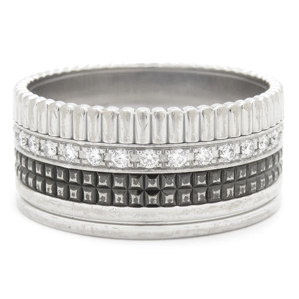 BOUCHERON ブシュロン リング 指輪 キャトル ダイヤモンド ラージ K18WG シルバー #T70(JP30) 750 18K JRG01782 中古 : HOUBIDOU 心斎橋店 ...