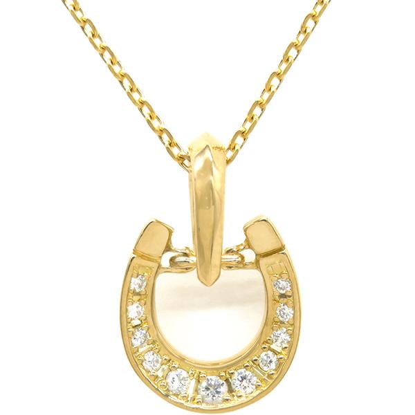 SJX ネックレス ダイヤ ホースシュー ペンダント K18YG ゴールド 750 18金 中古 : HOUBIDOU 心斎橋店 - 通販 - Yahoo!ショッピング