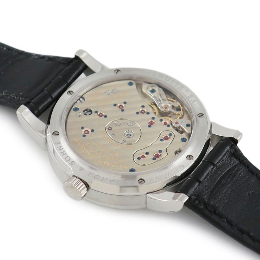 A. LANGE & SOHNE 【3年保証】 ランゲ&ゾーネ ランゲ1 101.025 Pt950無垢 プラチナ オフセンター パワーリザーブ アウトサイズデイト 手巻き メンズ 腕時計 ...