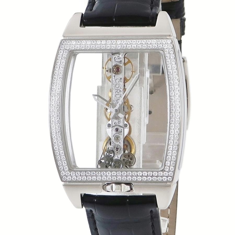 CORUM 【3年保証】 コルム ゴールデンブリッジ B113/01044 05.0059 K18WG無垢 純正ダイヤ シースルー 6時位置 ...