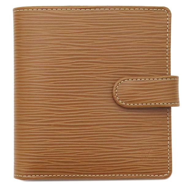 LOUIS VUITTON ルイヴィトン 二つ折り財布 ポルトビエ コンパクト エピレザー M63551 茶 コンパクト財布 ...