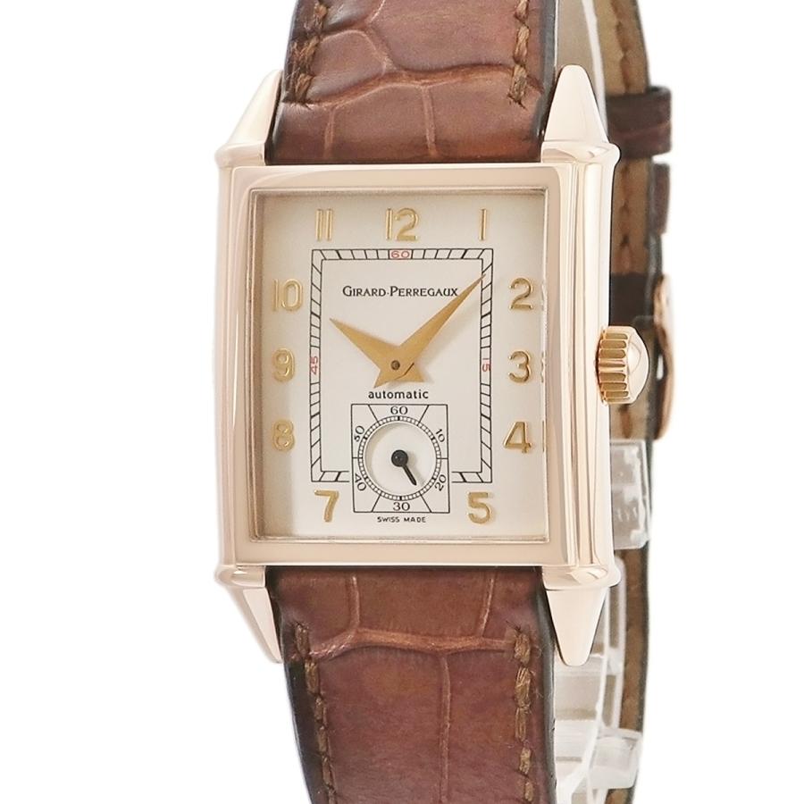 ジラール・ペルゴ 【3年保証】 ジラールペルゴ ヴィンテージ1945 25930.0.52.105 K18PG無垢 アイボリー 角型 スモセコ 自動巻き メンズ 腕時計 : HOUBIDOU ...