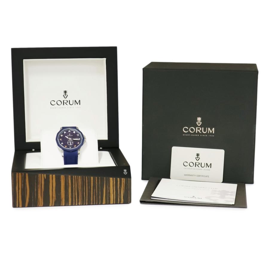 CORUM 【3年保証】 コルム アドミラルズカップ 395.101.22/F373 WB12 未使用 デイト スモセコ 信号旗 12角形 ...